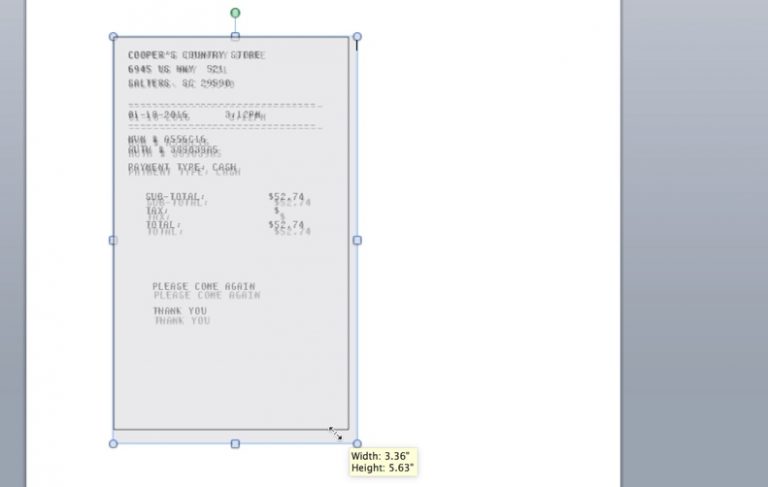 How to resize receipt images to suit your needs. - ExpressExpense - How ...
