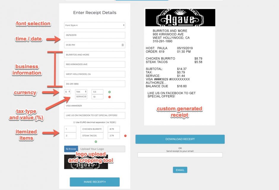 How to Make a Receipt Using ExpressExpense Receipt Maker ...