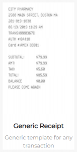 Receipt Template for Pharmacy and Drugstore Receipt - ExpressExpense ...