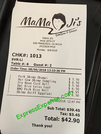 Mama Ji S Picture Of Mama Ji S San Francisco Tripadvisor